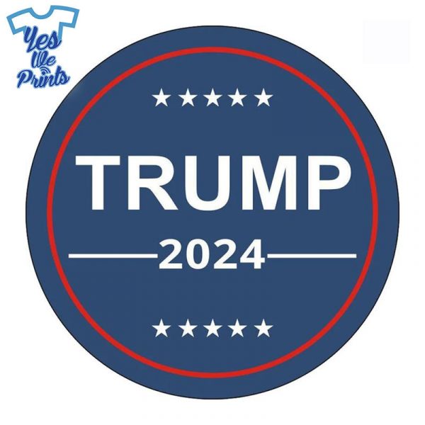 Show Your Allegiance with Trump 2024 Round Stickers