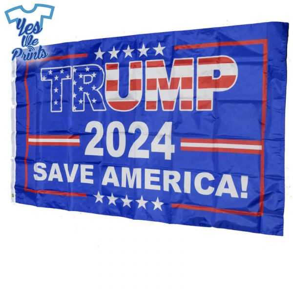 Patriotic Trump 2024 Save America Flags for Garden & Home