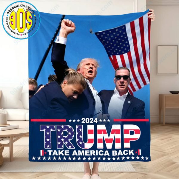 Trump Take America Back 2024 Blanket for Supporters